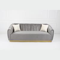 China Living Room Leisure Velvet Long Sofa American Style Modern for sale