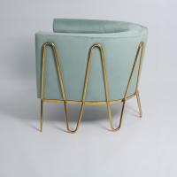 China Luxury Comfortable Velvet Living Room Chair Stainless Steel for sale