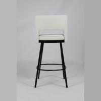 China White Cushion Metal Foot Stool For Living Room Modern Luxury for sale