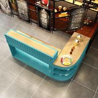 China Iron Type Arc Modeling Modern Bar Counter Custom Made for sale