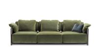 China Metal Frame Living Room Sofa With Button Tufted Fully Upholstery for sale