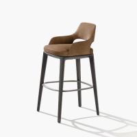 China Wood Legs Cover Furniture Dining Room Chairs With Metal Element for sale