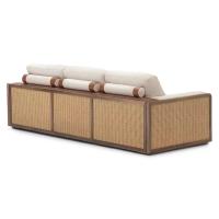 China wooden frame rattan woven backrest and armrest  Luxury Hotel Bedroom Furniture for sale