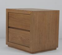 China Modern Solid Oak Nightstand Luxury Hotel Bedroom Furniture Customized Color for sale