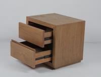 China Modern Solid Oak Nightstand Luxury Hotel Bedroom Furniture Customized Color for sale