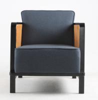 China Hotel Furniture Thick Cushion Lounge Chair Armchair Metal Frame for sale