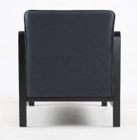 China Hotel Furniture Thick Cushion Lounge Chair Armchair Metal Frame for sale