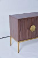 China Solid Wood Modern Freestanding Bathroom Cabinet With Metal Legs for sale