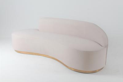 China Living Room Curved Sofa Chair Recliner Italian Modern Design for sale