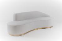 China Living Room Curved Sofa Chair Recliner Italian Modern Design for sale