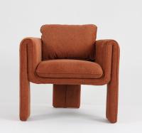 China Living Room Velvet Tri Leg Leisure Chair Upholstered Modern Design for sale