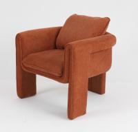 China Living Room Velvet Tri Leg Leisure Chair Upholstered Modern Design for sale