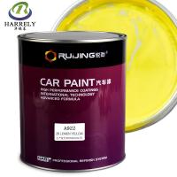 China Acrylic Lemon Yellow Car Paint 2K Auto Refinish Coating ISO14001 OEM 2:1:0.3 Mix Ratio for sale