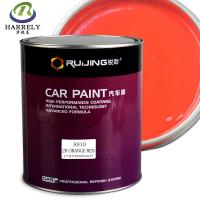 China ISO9001 Orange Red Car Paint 2K Acrylic Refinishing Coating 0.5L 1L 2L 4L for sale