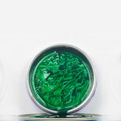 China 2K Acrylic Resin Car Refinishing Paint Yellow Phase Green Color 2:1:0.3 Mix Ratio ISO9001 for sale