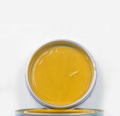 China Mud Yellow 2K Acrylic Auto Paint Waterproof 2:1:0.3 Mix Ratio 40-60um Thickness for sale