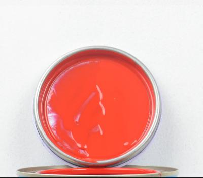 China ISO9001 2K Orange Red Car Paint Bright Glossy Acrylic Spray Auto Refinish 2:1:0.3 Ratio for sale