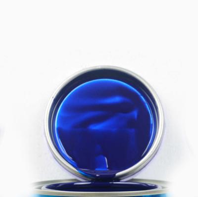 China 2K Blue Metallic Acrylic Car Spray Paint 2:1:0.3 Mix Ratio Glossy Finish for sale