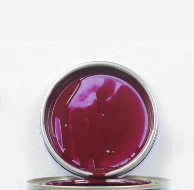 China 2K Purple Red Metallic Car Touch Up Paint 2:1:0.3 Mix Ratio 40-60um Thickness for sale