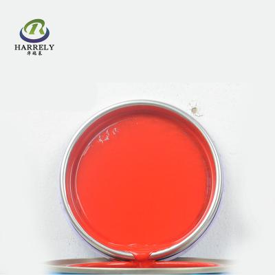 China Bright Red Solid Color Car Paint 0.5L 1L 2L 4L Waterproof 1K Lacquer for sale