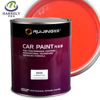 China Bright Red Solid Color Car Paint 0.5L 1L 2L 4L Waterproof 1K Lacquer for sale