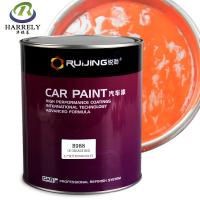 China Glossy Orange Red 1K Ceramic Acrylic Car Paint 0.5L 1L 2L 4L for sale