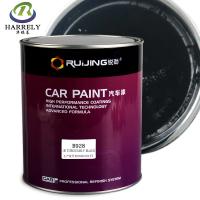 China Ruijing 1K Thoroughly Black Car Paint 0.5L 1L 2L 4L High Hiding Power Automotive Coating for sale
