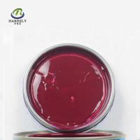 China 1K Refinish Car Paint Rose Red Solid Color Acrylic Spray Paint 1L Mix Ratio 1:1 for sale