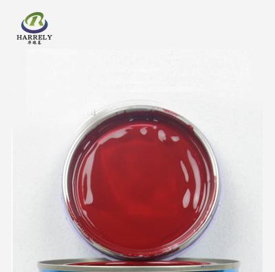 China Transparent 1K Acrylic Car Paint Red Metallic Automotive Refinish OEM 1L for sale