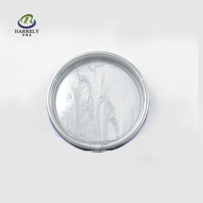 China 1K Medium White Silver Chrome Acrylic Car Body Repair Paint 0.5L 4L Weather Resistant for sale