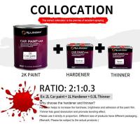 China Brilliant Acrylic Spray Clear Coat 2K Varnish 2L for Car Refinishing High Gloss for sale