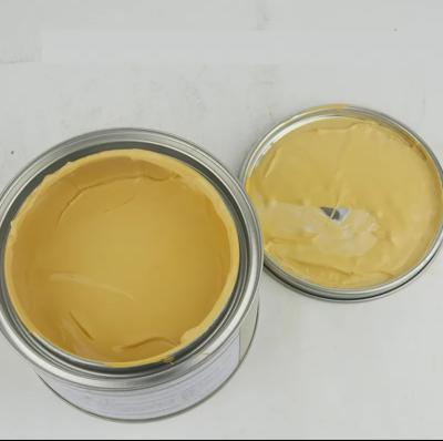 China Fast Drying Polyester Body Filler Unsaturated Resin Yellow Paste Car Body Filler 6.3kg for sale