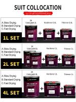 China 2K Acrylic Car Paint White Glossy Resin Spray Coating 2:1:0.3 Mix Ratio ISO9001 for sale