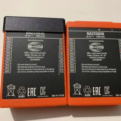 China New 6V 1500MAH Rechargeable Battery HBC BA225030 Construction Machinery Parts Liebherr Model 280 EC-H 12 Tower Crane China for sale