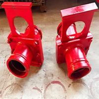 China Concrete Pump Pipe DN125 Pump Pipe Directional Valve Hydraulic Shut-off Valve Thickened Shut-off Valve 5 Inches for sale