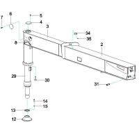 China New Concrete Pump Truck Foot Plate Outrigger Disc Cylinder Base Support Seat Leg Sani Zoomlioon Xcmgg Jiuhe Tongming for sale