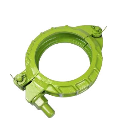 China New DN125 Tube Card Aurora Green Original Forged Bolt Type Clip for ZL Concrete Pump Truck Parts-tongming for sale