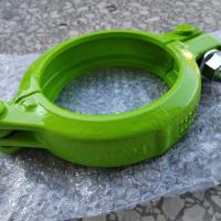 China New DN125 Tube Card Aurora Green Original Forged Bolt Type Clip for ZL Concrete Pump Truck Parts-tongming for sale