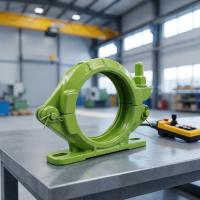 China New DN125 Two Holes with Seat Tube Card Aurora Green ZL Concrete Pump Truck Part for sale