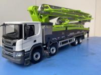 China Tongming Heavy Duty Pump Truck Model Lingyun 1:38 62X-6RZ Alloy Simulation Model for sale