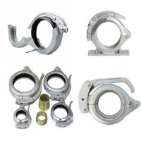 China Direct Sales 50/80/100 Forged Quick Pipe Clamp  Schwing Pump Truck Special 150 Wedge-shaped Clamp in Stock  Putzmeister for sale