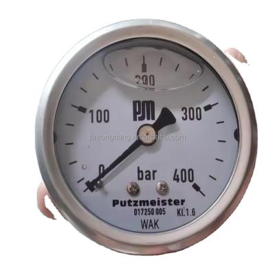 China High Quality PM Hydraulic Pressure Gauge Manometers Putzmeister Concrete Pump Spare Parts Model Numbers 017250005 244084002 for sale