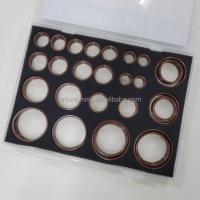 China Carter Excavator Special Flange Pipe Head Oil Seal Flat Fluorine Rubber Sealing Ring O-ring D-shaped square Ring Boxed High Temp for sale