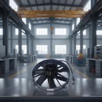 China SanyI  Crane Accessories High Power Air Conditioning Radiator, Condensing Fan, Suction Fan, Electronic Fan, Diameter 33cm for sale