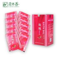 China Pink Natural Plant Foot Bath Salt 28g×40pack Whitening Skin SPA Bath Salt for sale