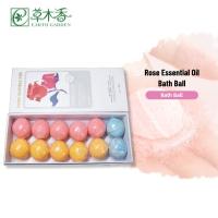 China Colorful Rose Scented Bath Bombs Moisturizing Foot Spa Bath Bomb 30g×12PCS for sale