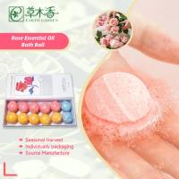 China Organic Rose Bath Bombs With Essential Oils For Sensitive Skin Relax Body And Mind for sale