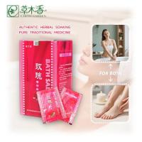 China Pink Organic Rose Petal Bath Salt Self Care Herbal Foot Soak 28g×40PCS for sale