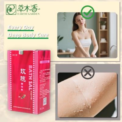 China Floral Rose Bath Crystals Spa Grade Herbal Bath Products With Essential Moisturize for sale