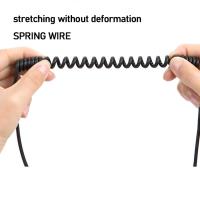 China Coiled Spring USB to 4 Tinned Bare Wires Cable - 1.1M Length for DIY Electronics & Raspberry Pi for sale